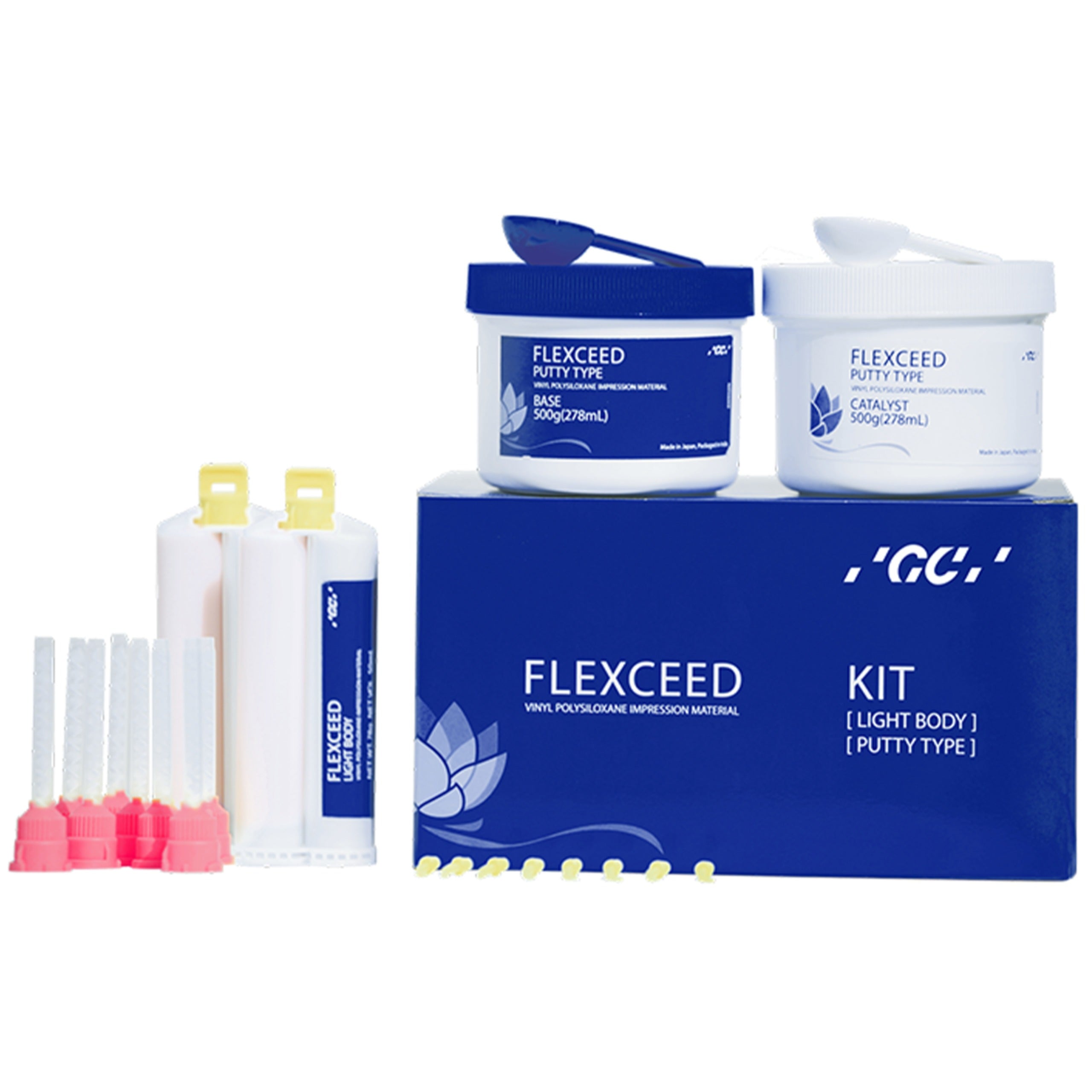 GC Flexceed Putty And Light Body Kit | Rubber Base Impression Material ...