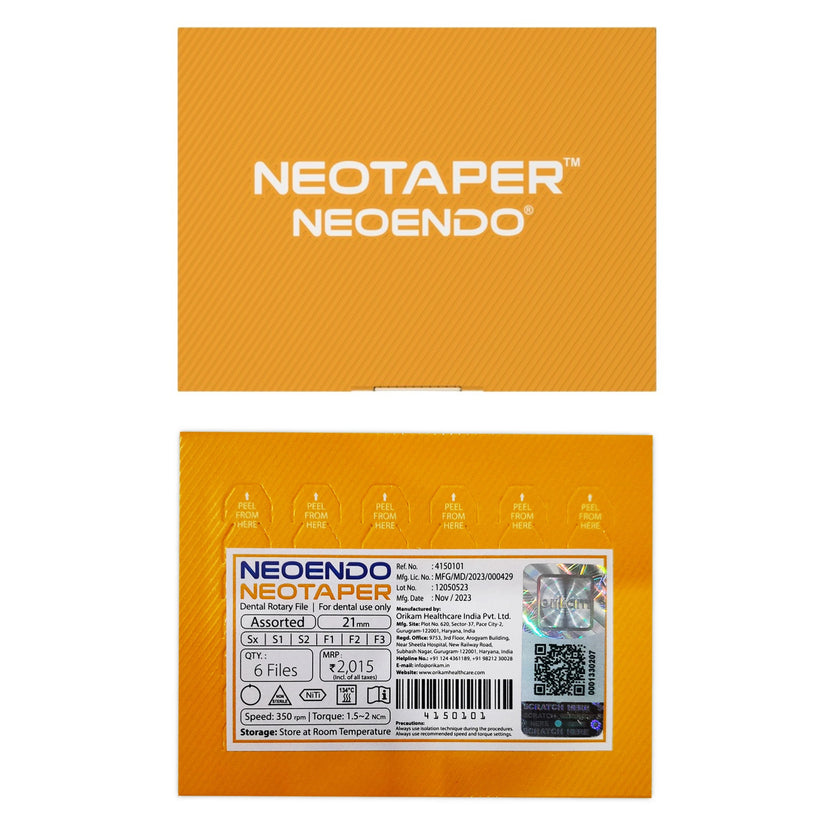 NeoEndo NeoTaper NiTi Rotary Files 25MM – amplemeds