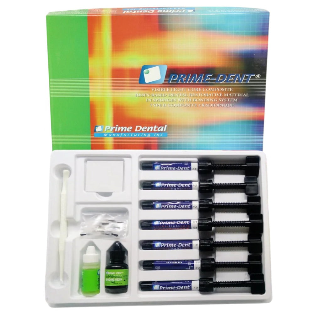 Prime Dent 7 Syringes Composite Kit | Resin Hybrid Composite – amplemeds